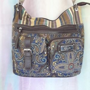 Relic | Bags | Relic Paisley Stripes Crossbodyshoulder Bag | Poshmark